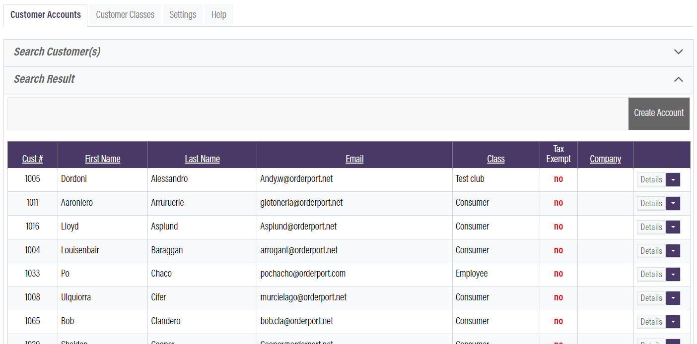 Customers Module – OrderPort University