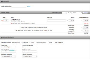 Admin Cart – OrderPort University
