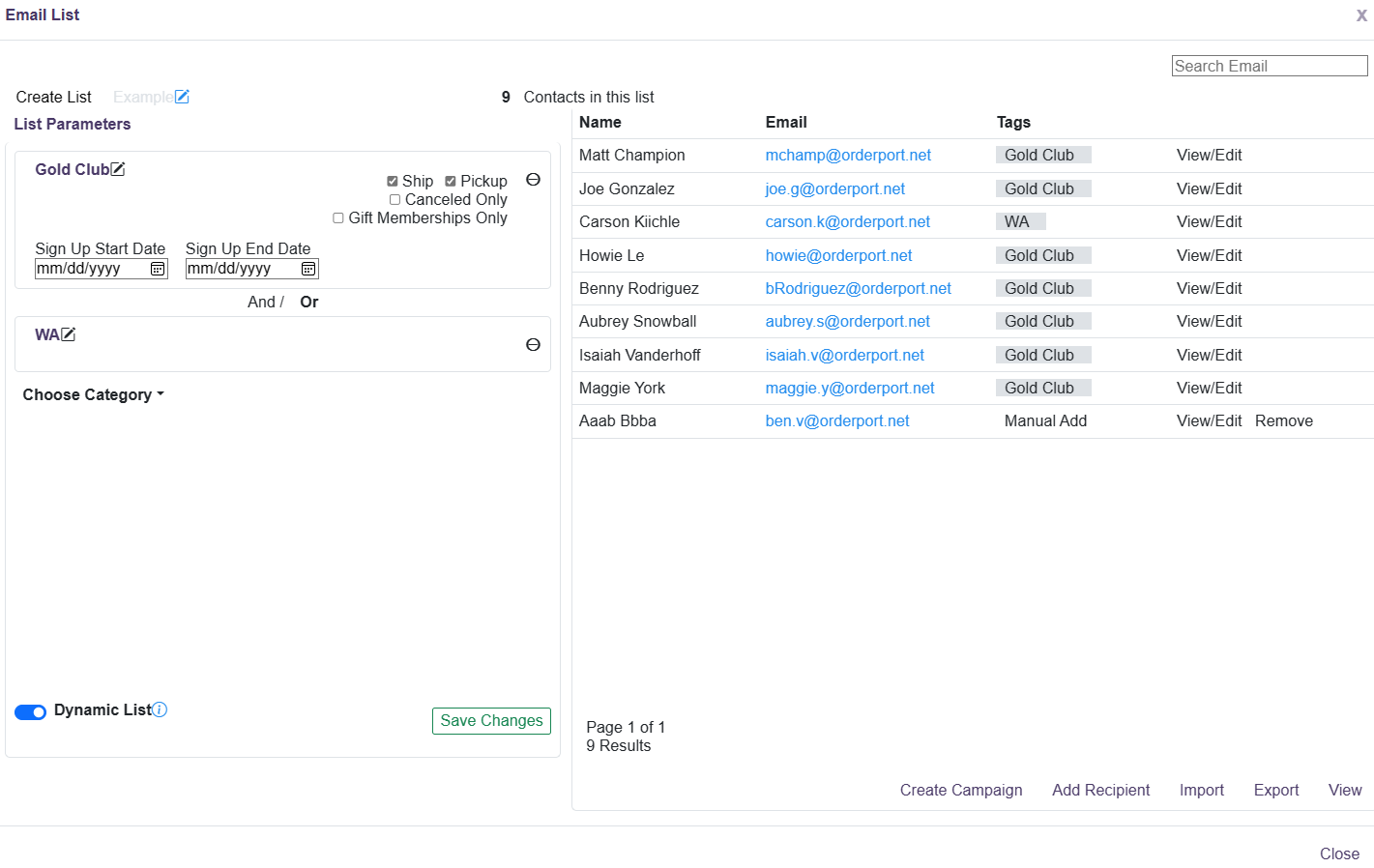 Marketing List Builder – OrderPort University