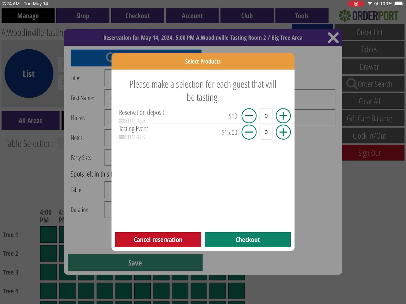 POS Reservations – OrderPort University