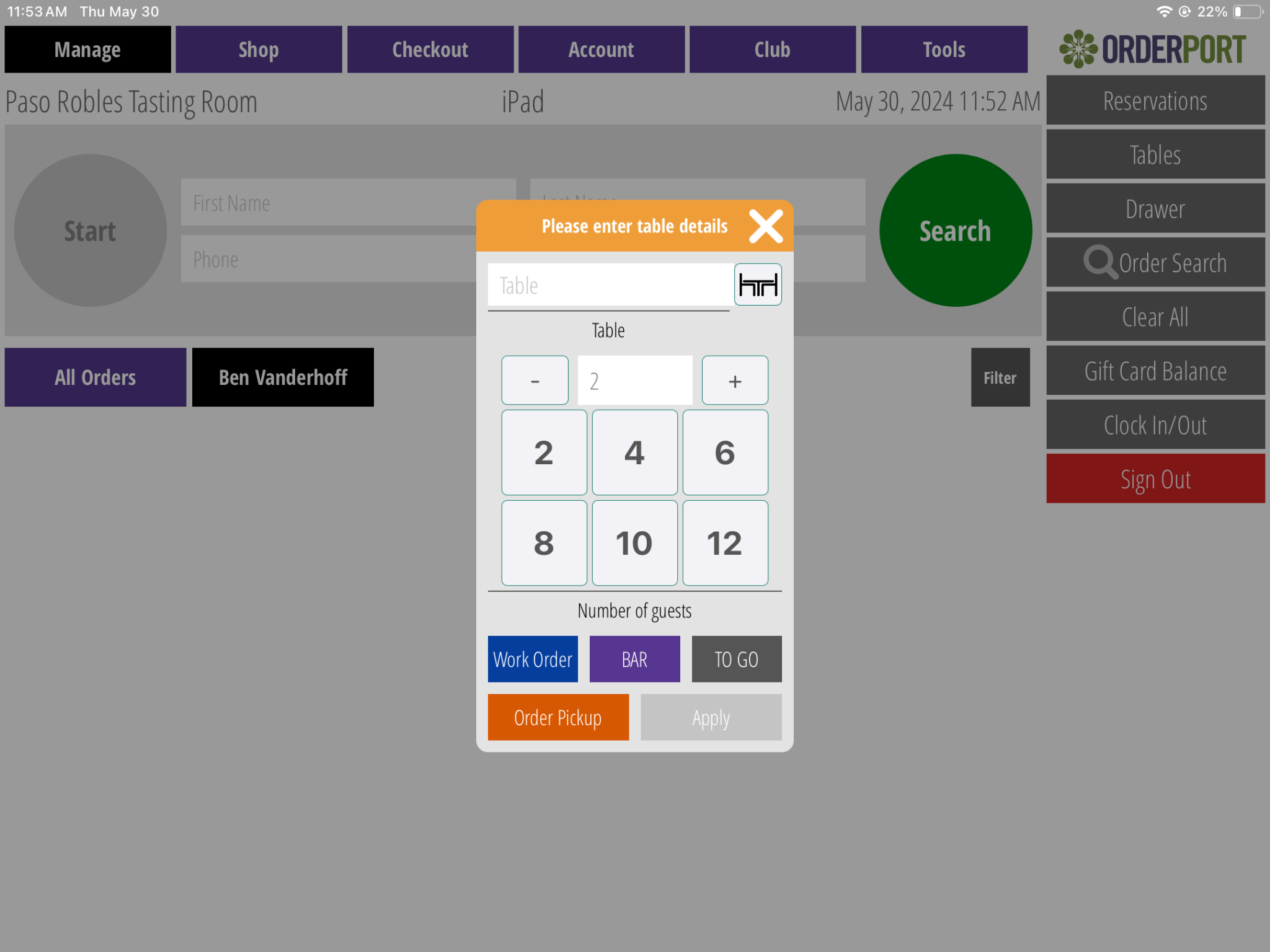 Taking Orders on the Point of Sale – OrderPort University